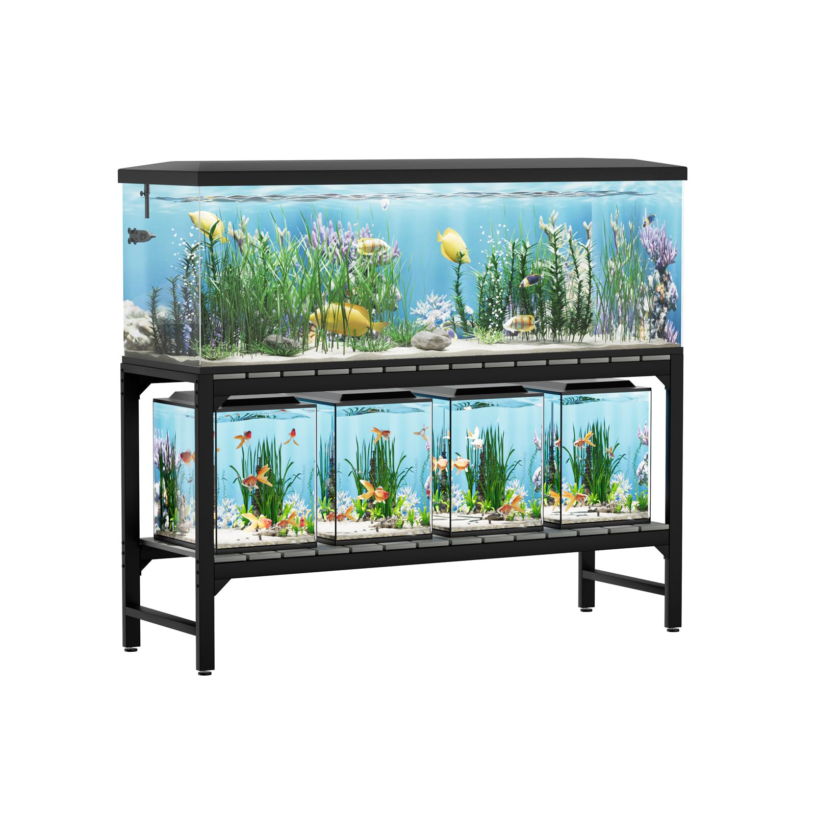 Archie & Oscar™ 55-90 Gallon Fish Tank Stand, Metal Aquarium Stand With ...