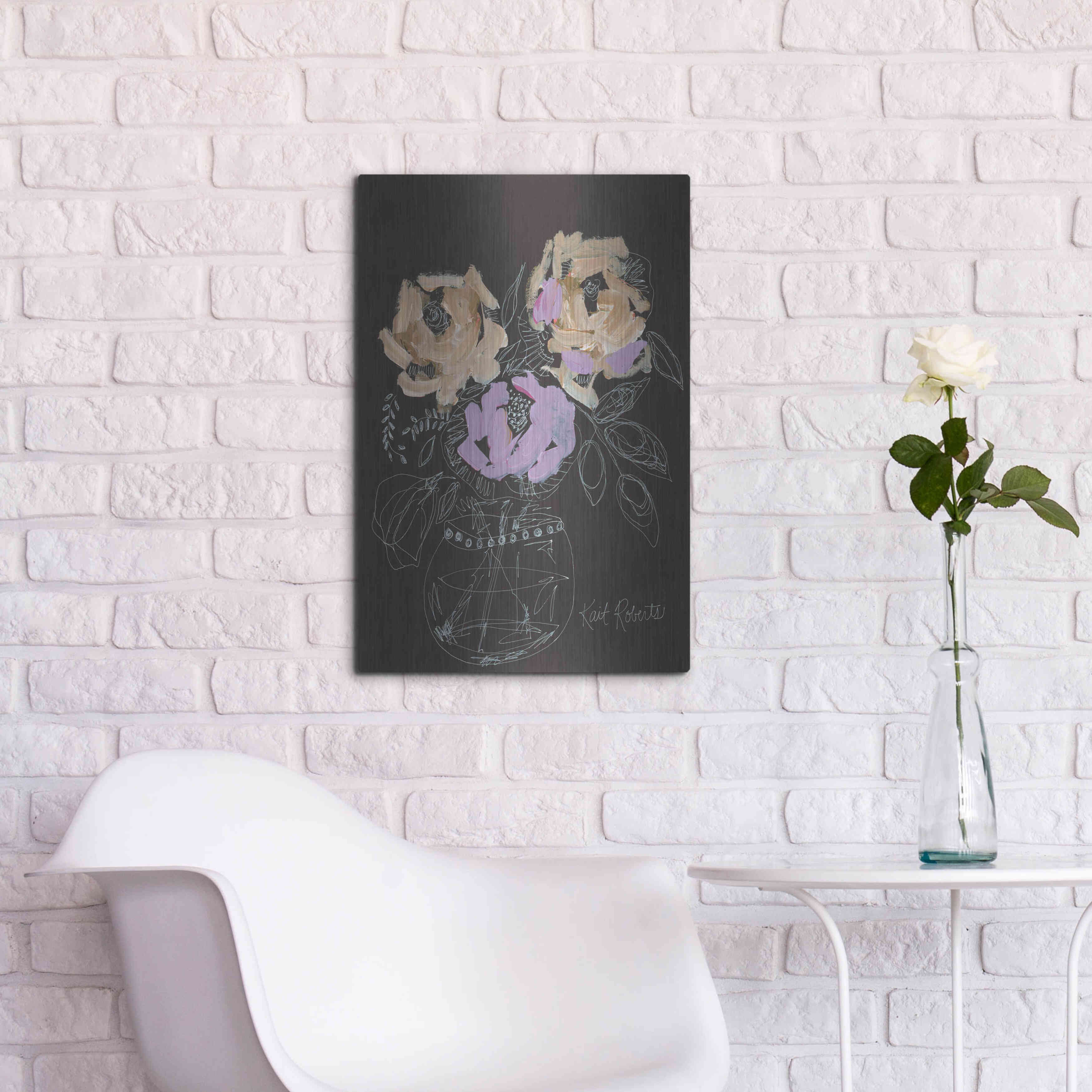 Luxe Metal Art 'Swooning For You' By Kait Roberts, " Swooning For You ...