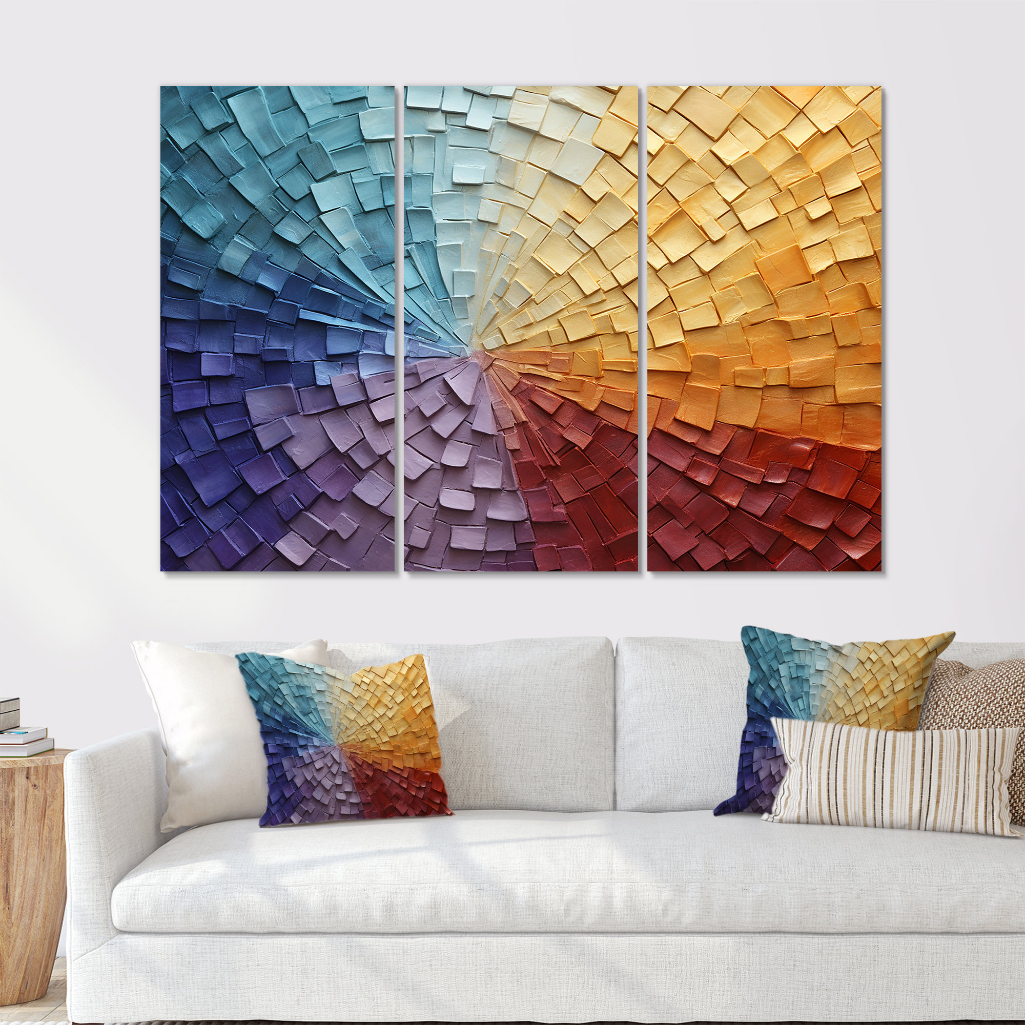 Latitude Run® Minimalism Colors In Harmony IV - Rainbow Wall Art Living ...