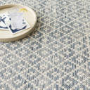 Dash and Albert Rugs Melange Diamond Blue Handwoven Cotton Rug ...