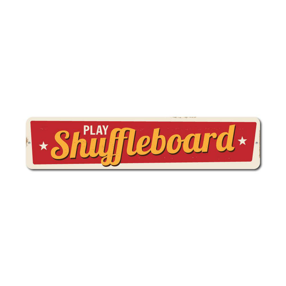 Lizton Sign Shop, Inc Play Shuffleboard Custom Aluminum Sign | Wayfair