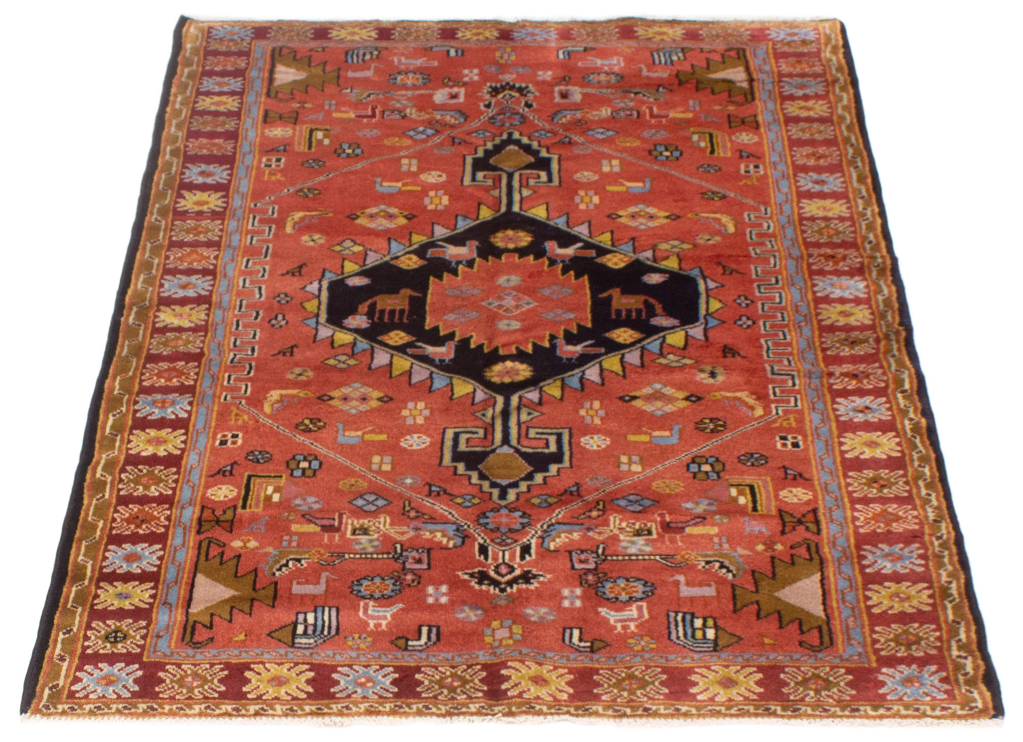 Isabelline Melis Vintage Copper Rug 4'3" x 6'6" | Wayfair