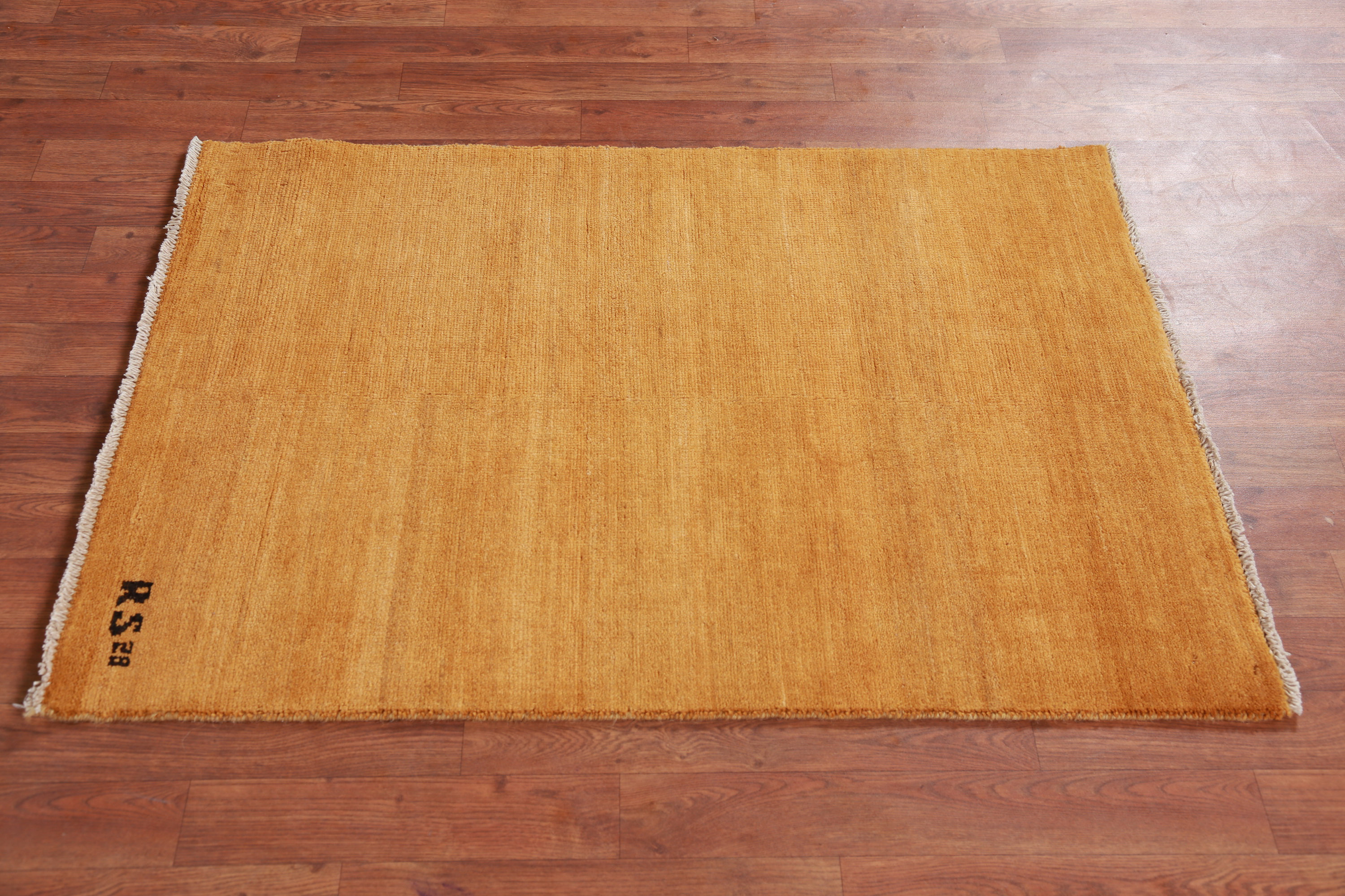 Gracie Oaks Yellow Rust Gabbeh Modern Foyer Rug 3x4 | Wayfair