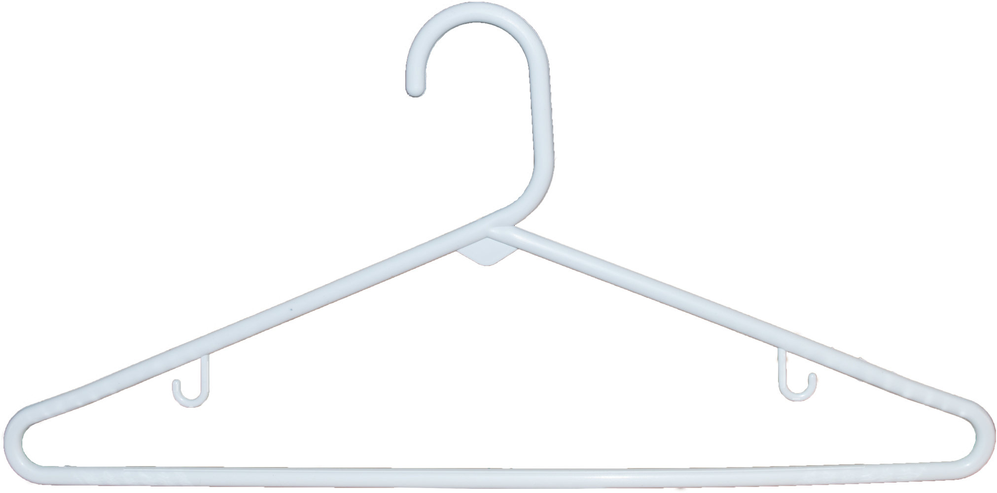 Rebrilliant Tubular Plastic Top Hanger with Fixed Bar for Dress/Shirt ...