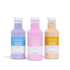 Nostalgia Cotton Candy Flossing Sugar - Grape, Pink Bubble Gum, Orange ...