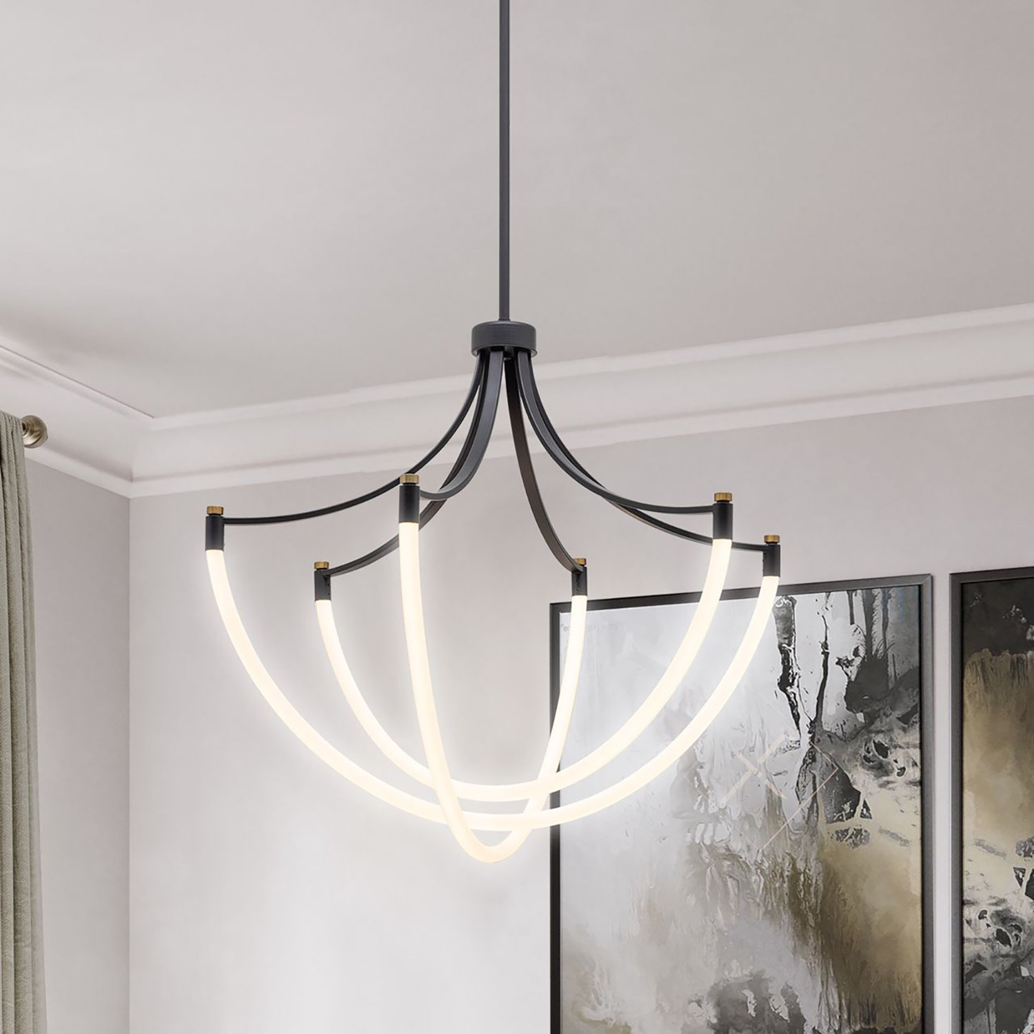 Ivy Bronx Mezoff Dimmable LED Irregular Chandelier | Wayfair