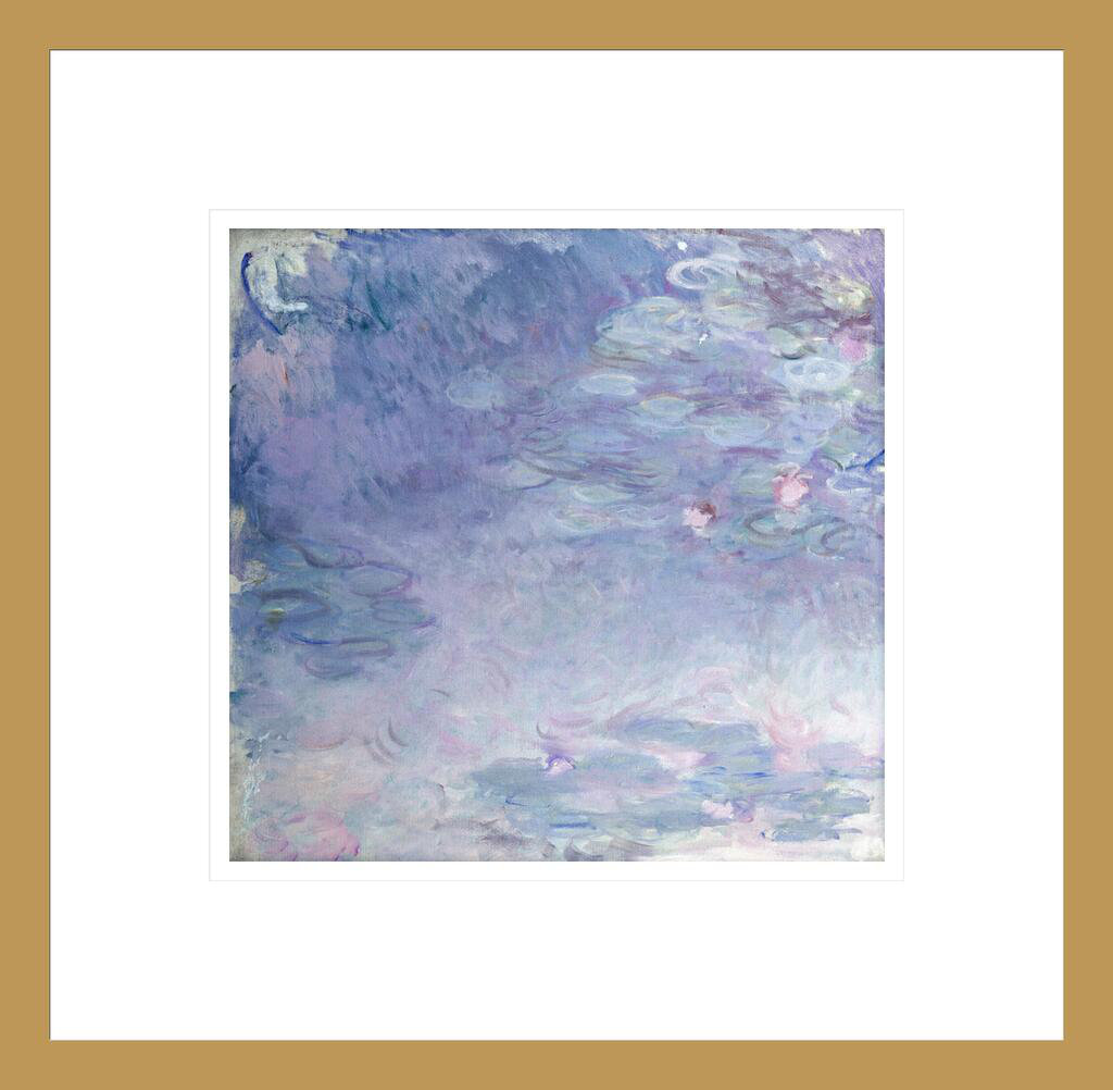 1000Museums Pale Water Lilies by Claude Monet -Framed Giclee Print ...