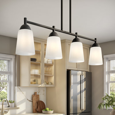 Breakwater Bay Hamida 4 - Light Kitchen Island Linear Pendant | Wayfair