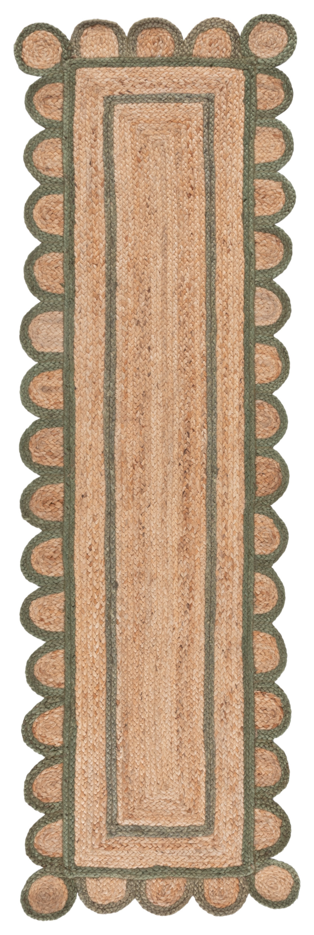 Dakota Fields Natural Fiber Handwoven Jute Geometric Indoor Use Only ...