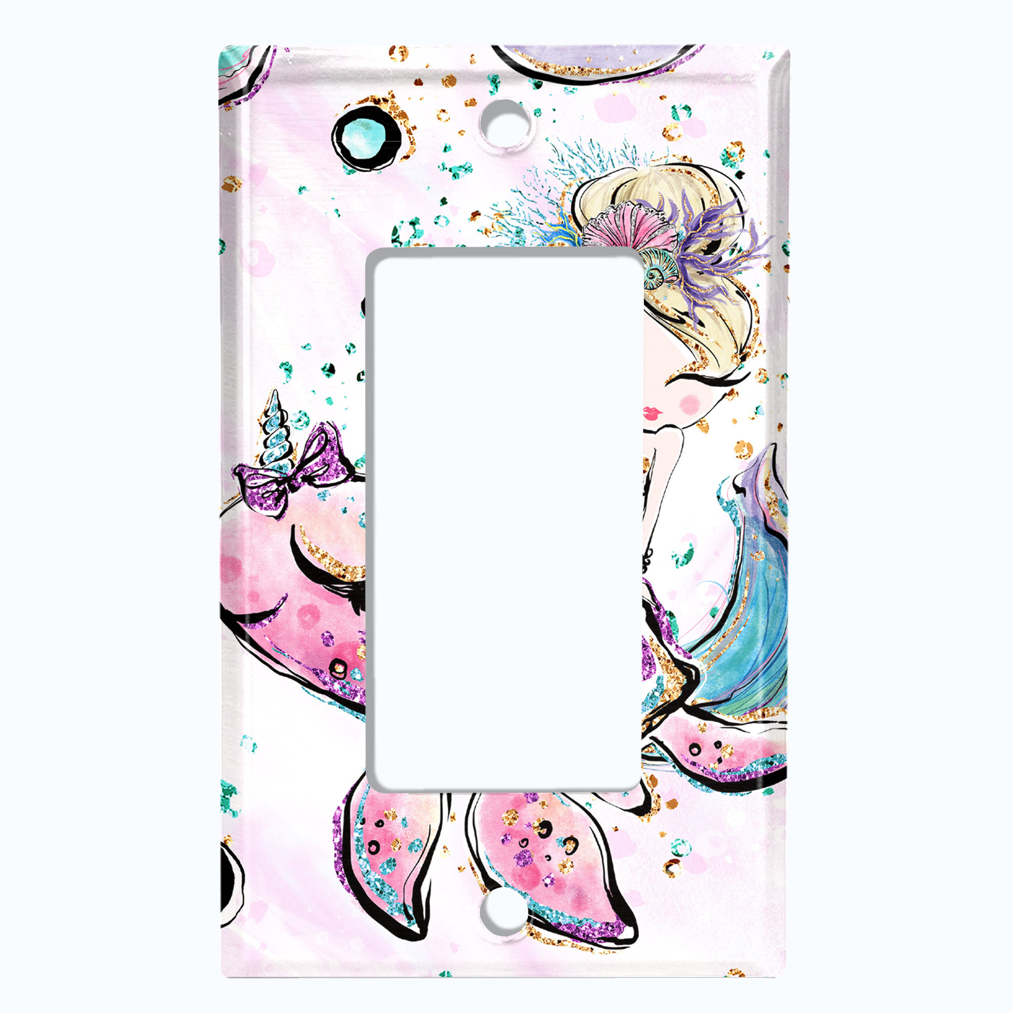 WorldAcc 1 Gang Decorator Wall Plate | Wayfair