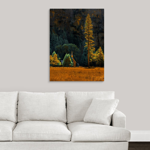 Ebern Designs 'Yosemite Chapel' Photographic Print on Canvas | Wayfair