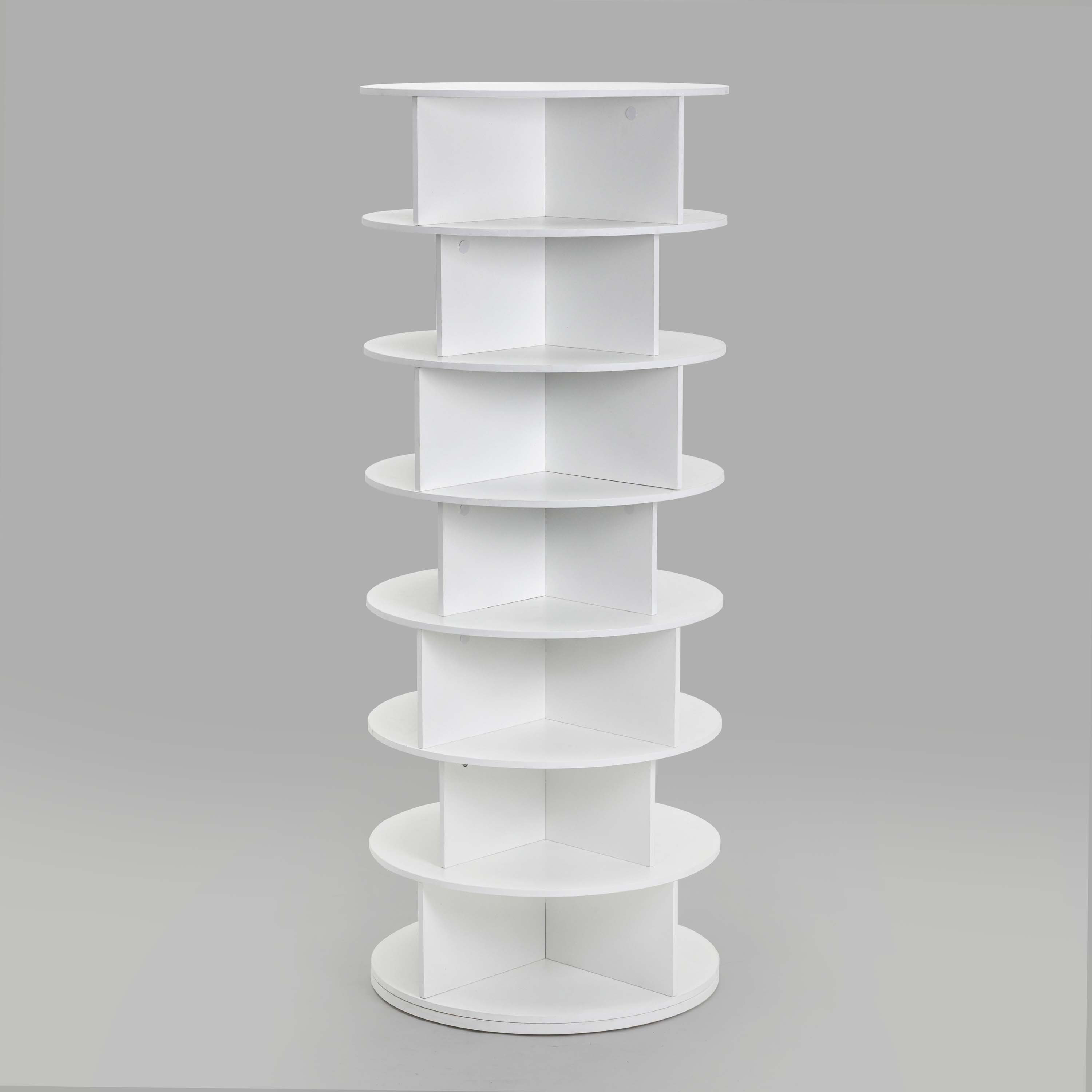 Hokku Designs 7 Tier Rotating Shoe Rack, 360° Revolving Free Standing ...