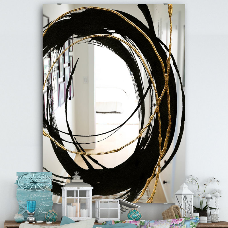 East Urban Home Black & White 10 - Glam Mirror - Vanity Mirror ...
