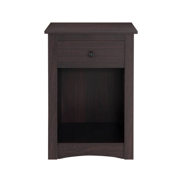 Hokku Designs Dao 2 Tier End Table with Drawer and Storage Cabinet ...
