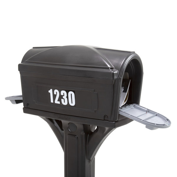 Simplay3 Plastic Post Mounted Mailbox with Magnetic Closure & Reviews ...