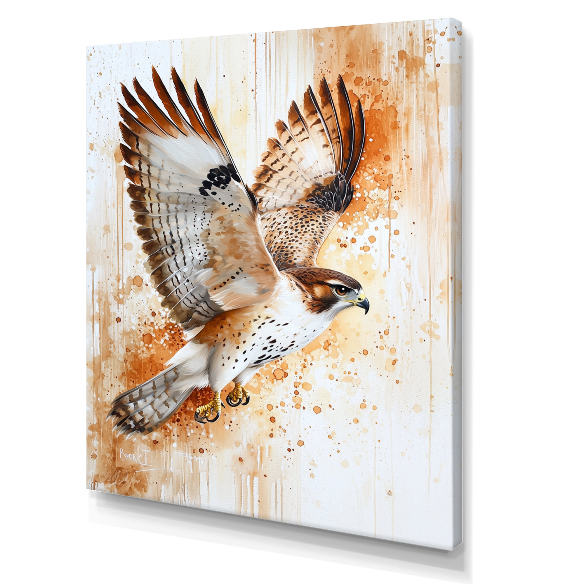 Union Rustic Hawk On The Hunt II - Hawk Wall Art | Wayfair