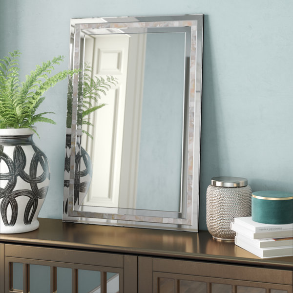 Brayden Studio® Glass Rectangle Wall Mirror & Reviews | Wayfair