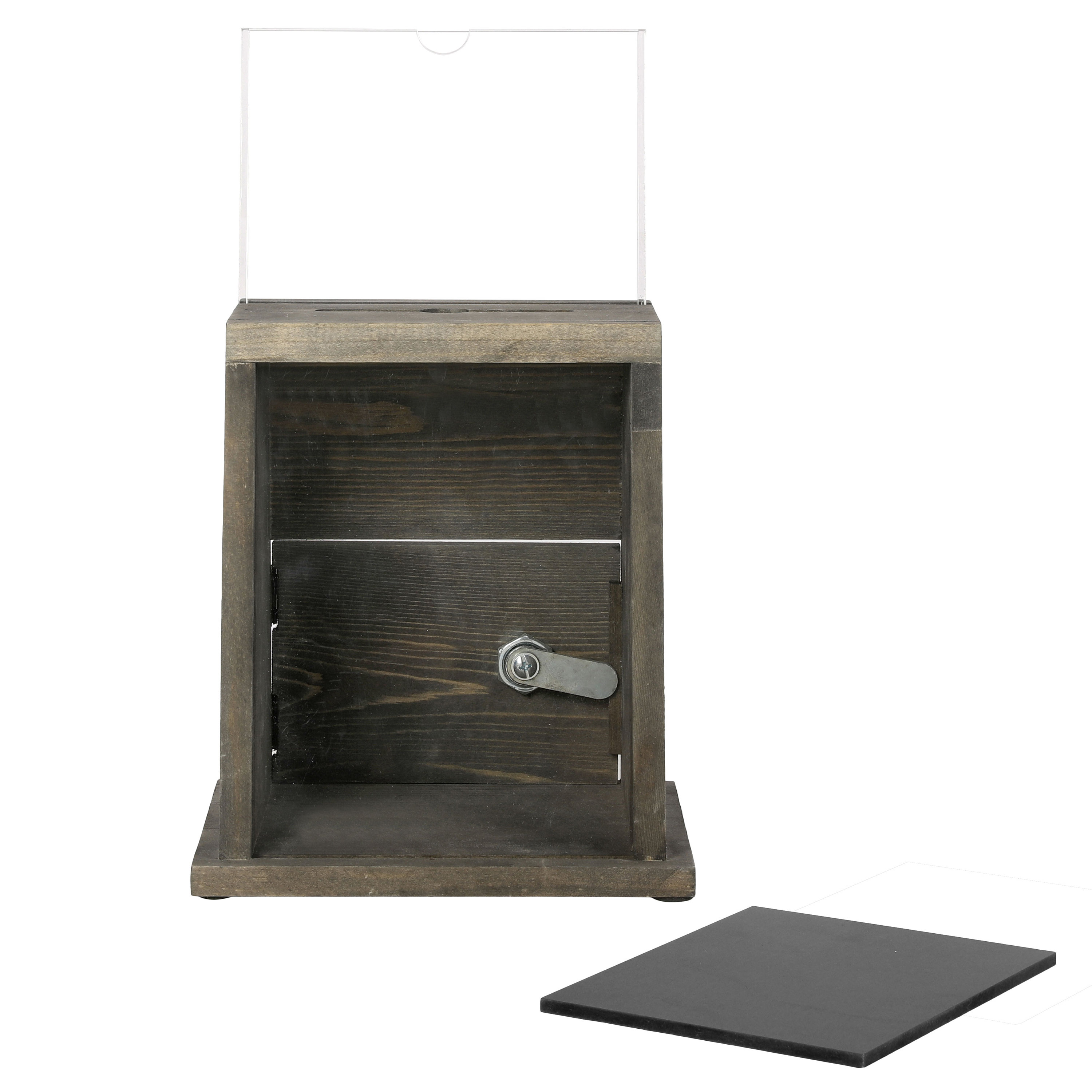 MyGift Rustic Wood Tip Drop Box | Wayfair