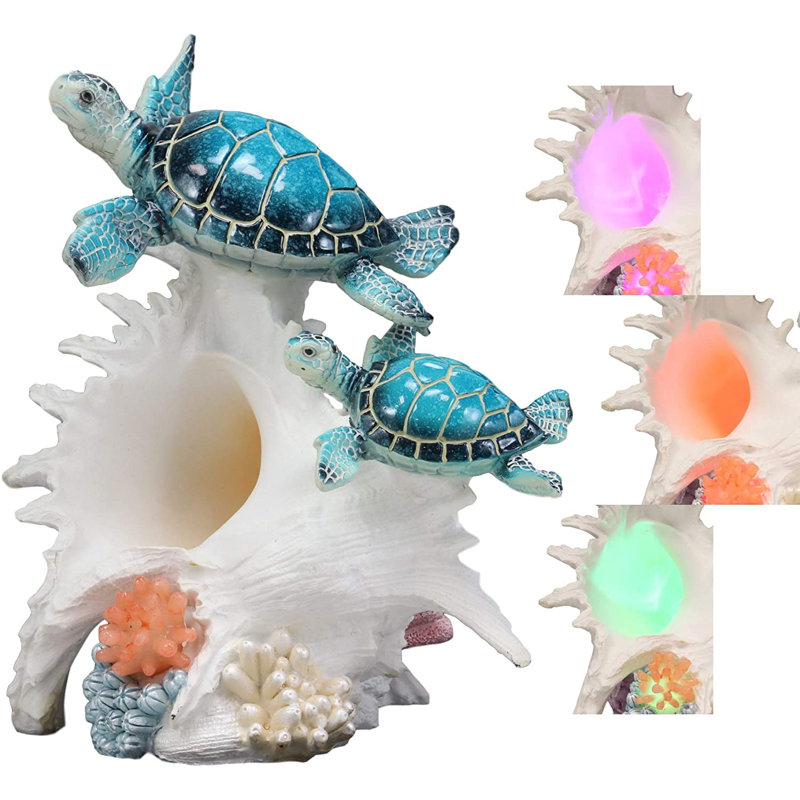 Bayou Breeze Marienville Ocean Conch Figurine & Reviews | Wayfair