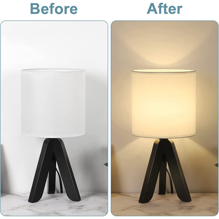 George Oliver Graycee Wood Accent Lamp & Reviews | Wayfair