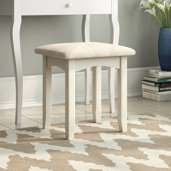 Fernleaf Unfinished Solid + Manufactured Wood Accent Stool & Reviews ...