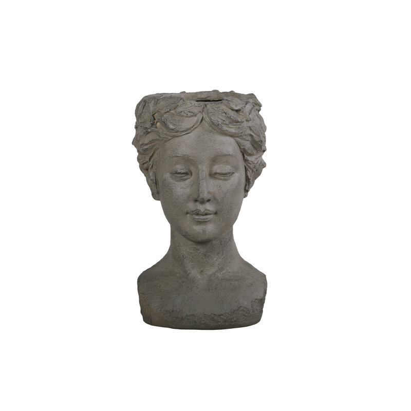 Hi-Line Gift Ltd. Elegante Petite Woman Head Plant Stand Statue | Wayfair