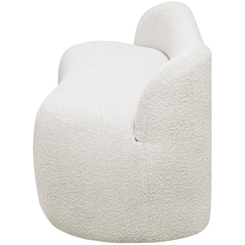 Orren Ellis Jimmey Flair Boucle Fabric Bench & Reviews | Wayfair