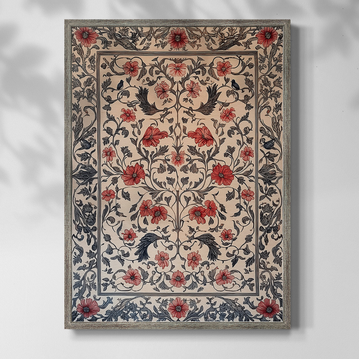 Astoria Grand WM MORRIS Series CC Framed Print - Solid Wood | Wayfair