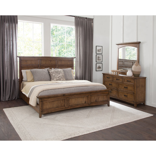 Millwood Pines Dukene 3 Piece Queen Bedroom Set - Queen Bed, Dresser ...