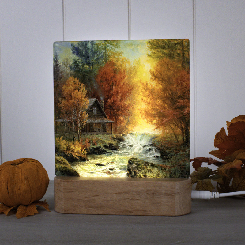 Glow Decor Creekside Cabin Night Light | Wayfair