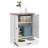 Pawhut Dog Feeding Station, Dog Food Storage Cabinet With Hidden Dog ...