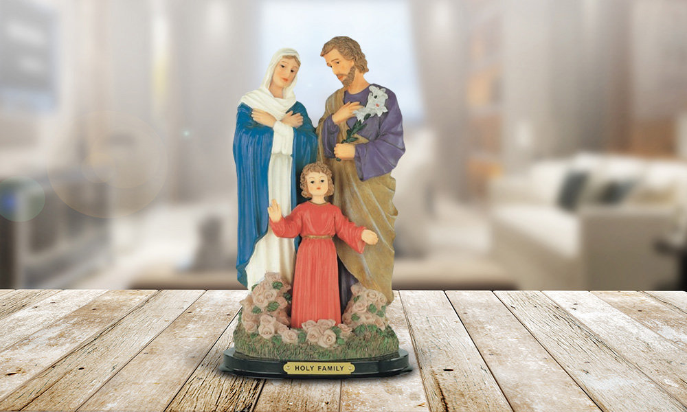 Trinx 12"H Holy Family Holy Figurine Unique Gifts | Wayfair