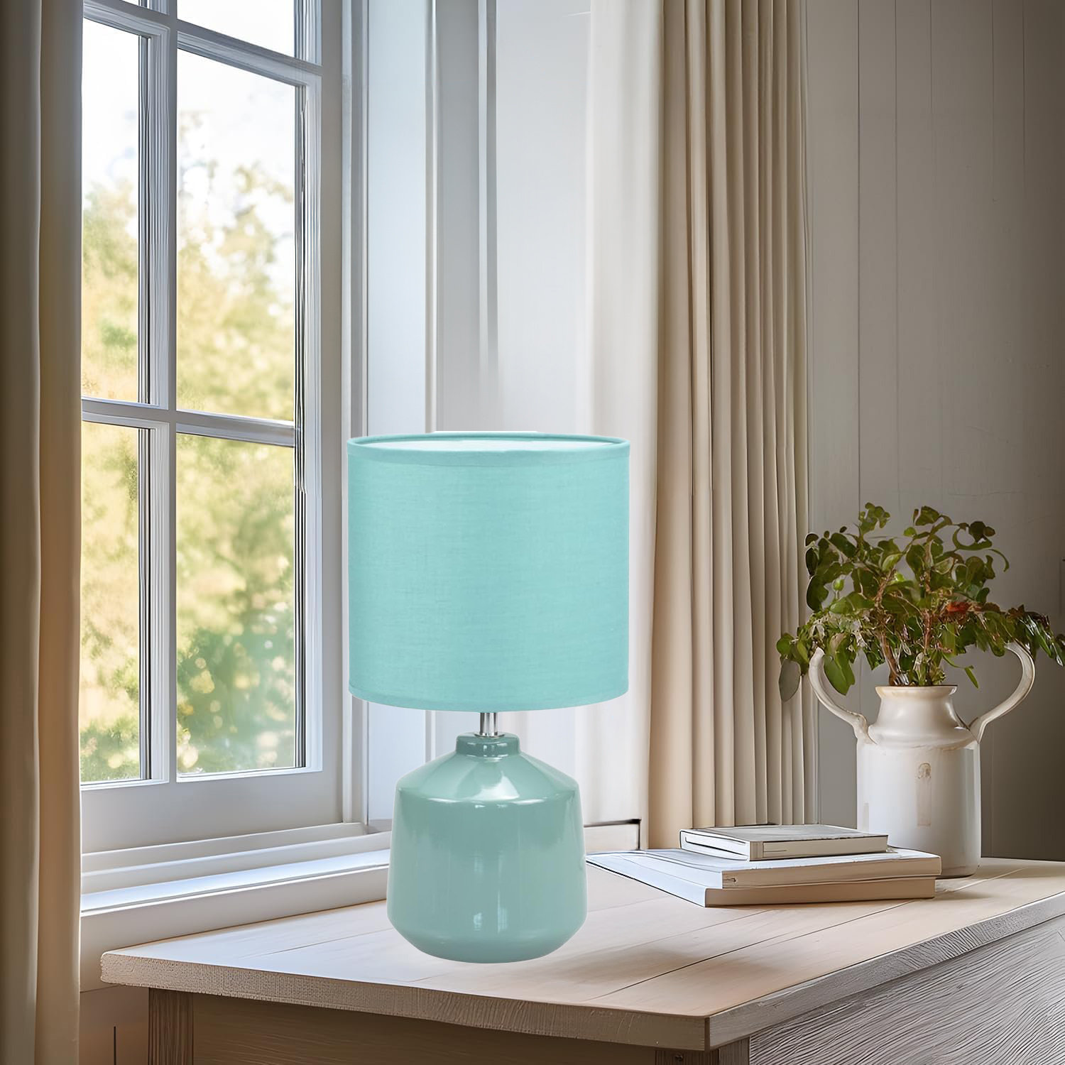 Lark Manor Small Table Lamp For Living Room, Bedside Nightstand Lamp ...