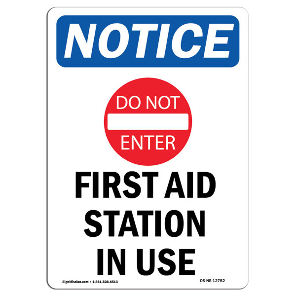 SignMission First Aid Station in Use Sign | Wayfair