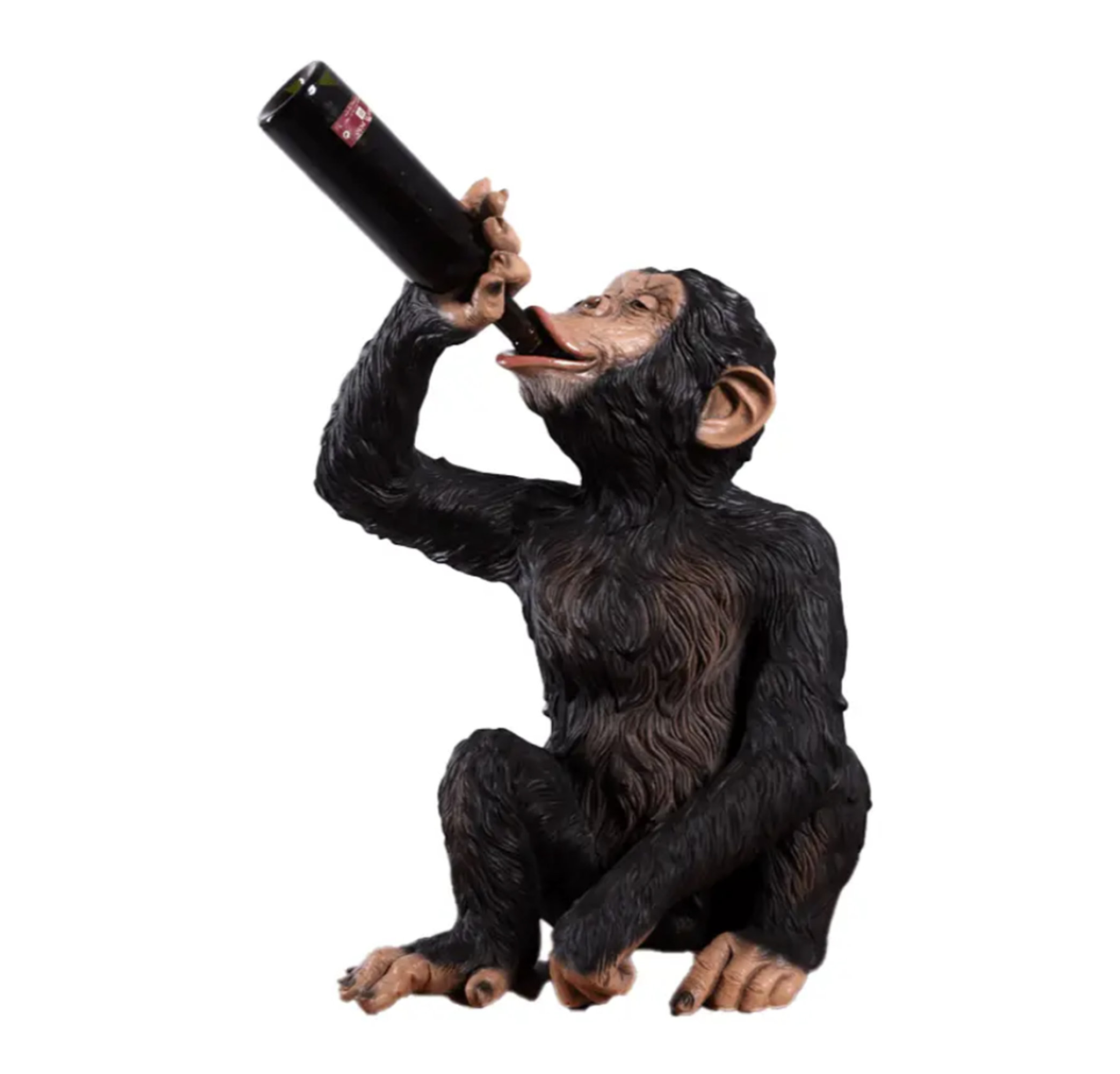 Trinx Boozy Monkey Chimpanzee Life Size Statue | Wayfair