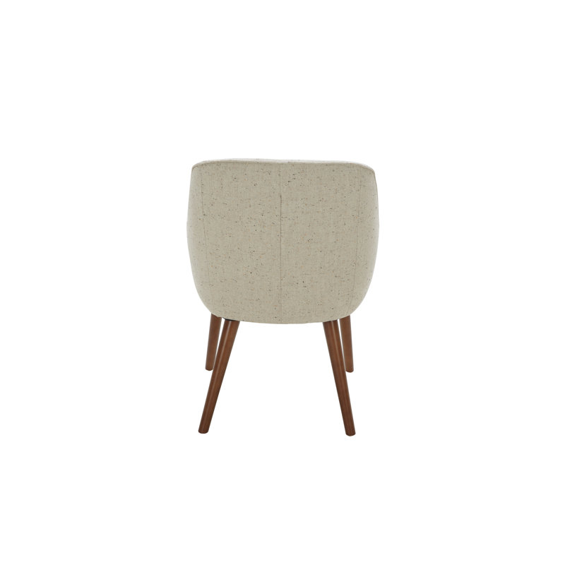 Circle 55 Parsons Upholstered Arm Chair in Beige | Wayfair