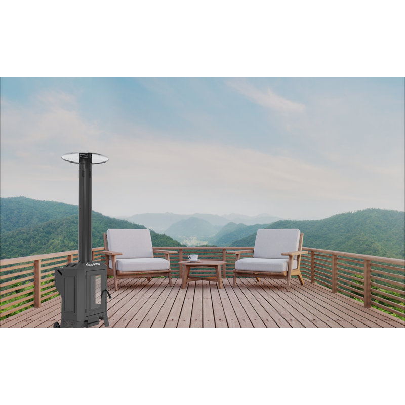 NUUK Outdoor Wood Pellet Heater with Glass Window & Reviews - Wayfair ...