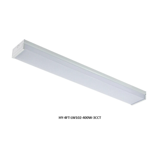 HONYA Lighting 5 Pack 4ft Led Wraparound 40w/0-10v Dimmable 3ccts ...