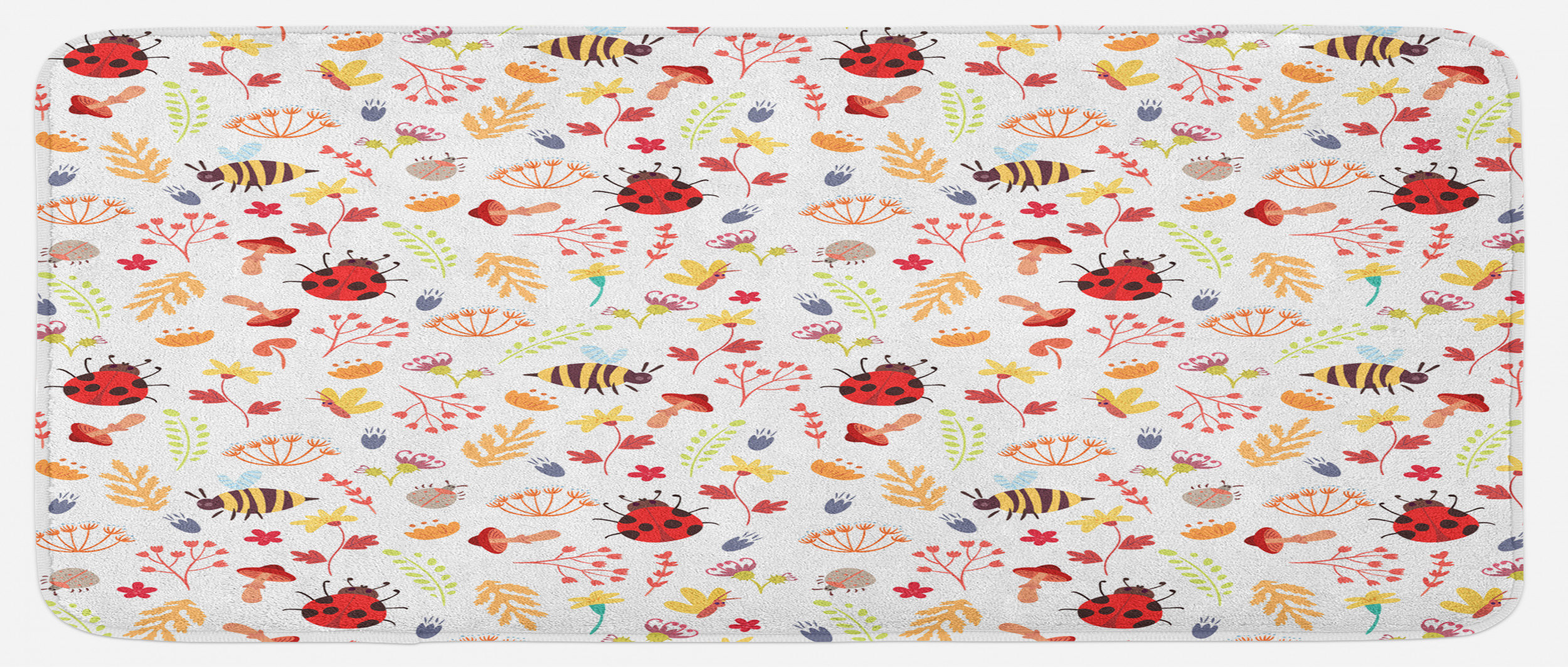 East Urban Home Bee Kitchen Mat | Wayfair