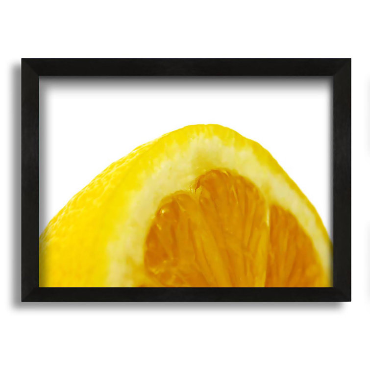 Brayden Studio Lemon Wedge - Single Picture Frame Photograph on Canvas ...