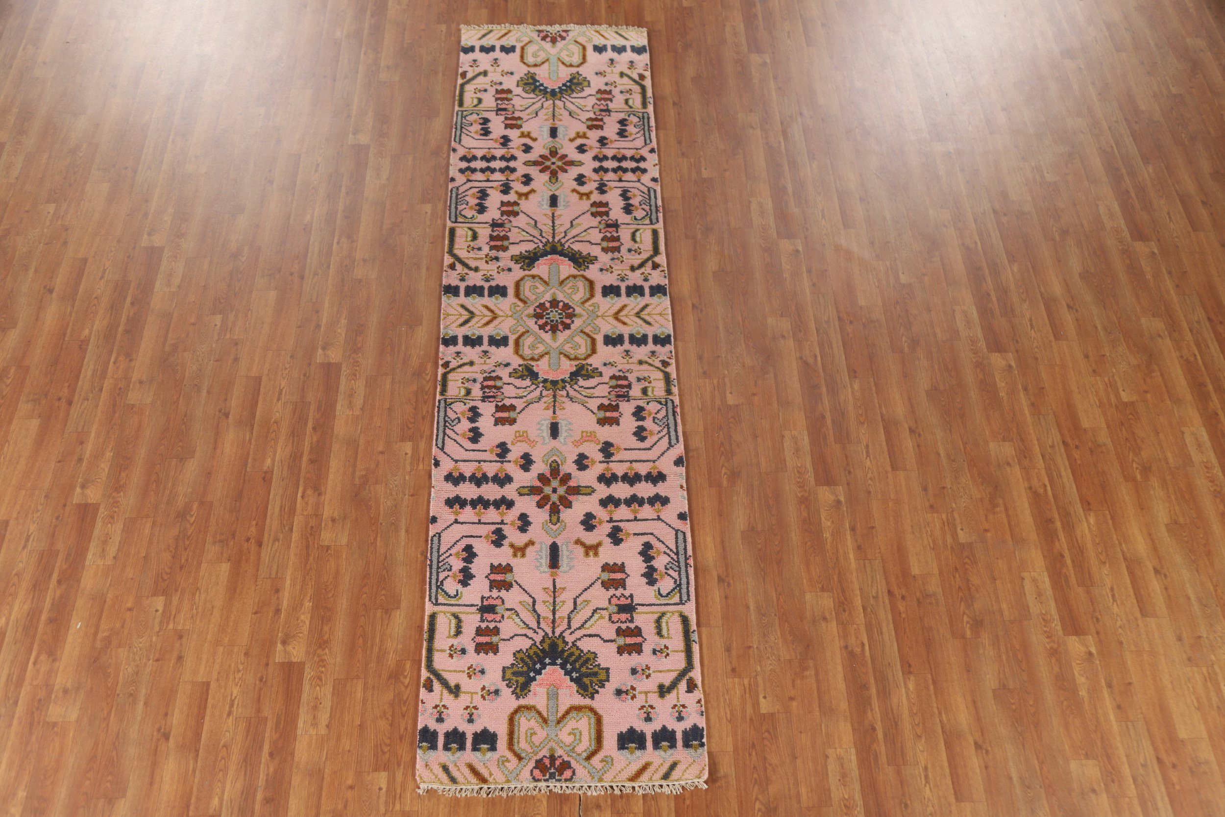Bungalow Rose Pink Traditional Indian Runner Rug 3x10 | Wayfair