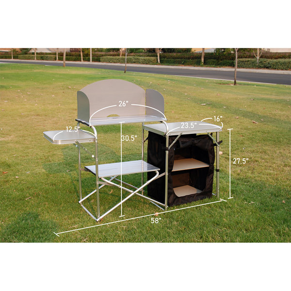 Arlmont & Co. Coldwell Fliptop Outdoor Camping Table | Wayfair