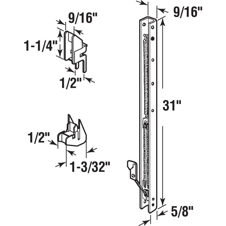 Prime-Line Window Block And Tackle Sash Balance, 9/16 In - Wayfair Canada