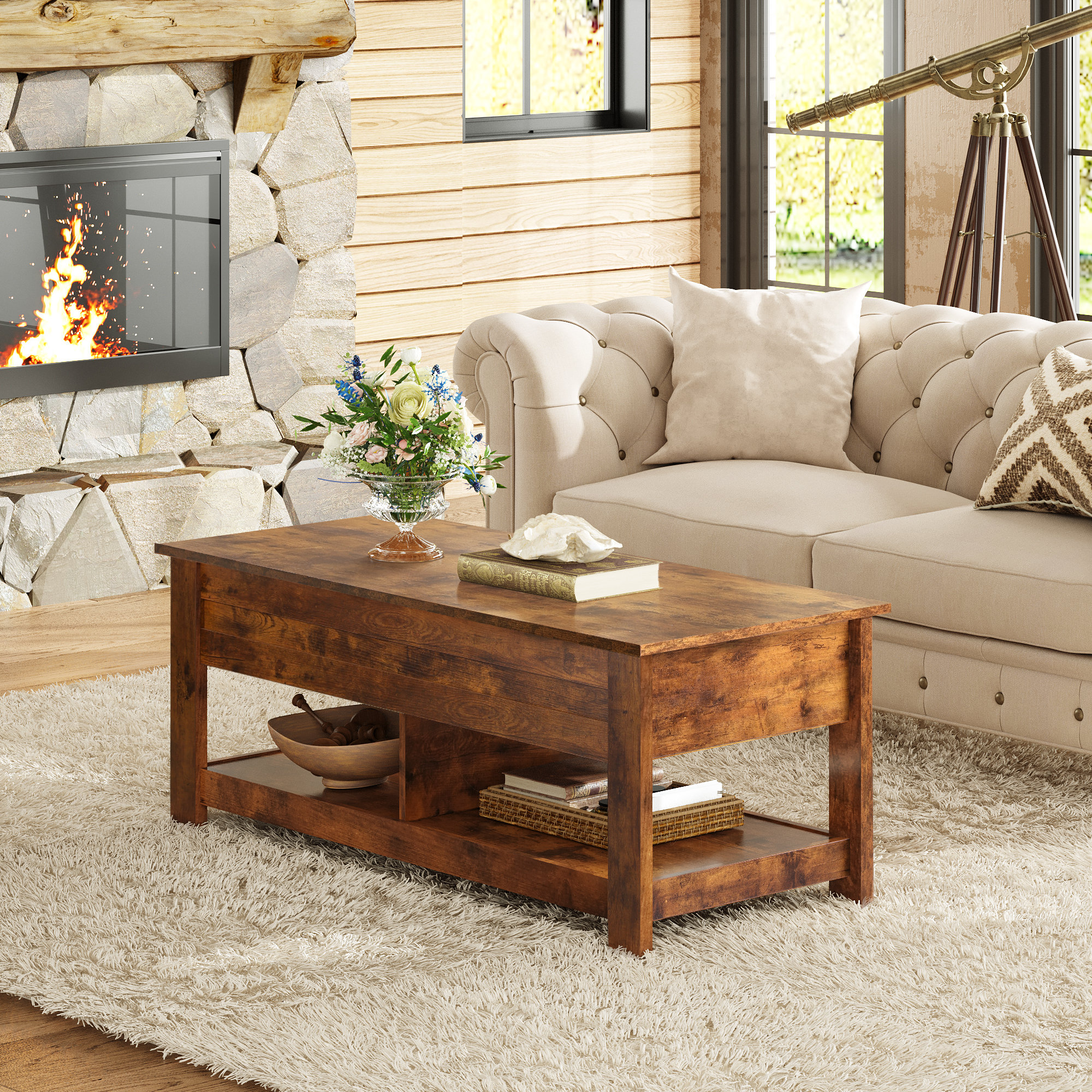 The Twillery Co.® Billups 47.3" Lift Top Coffee Table & Reviews | Wayfair
