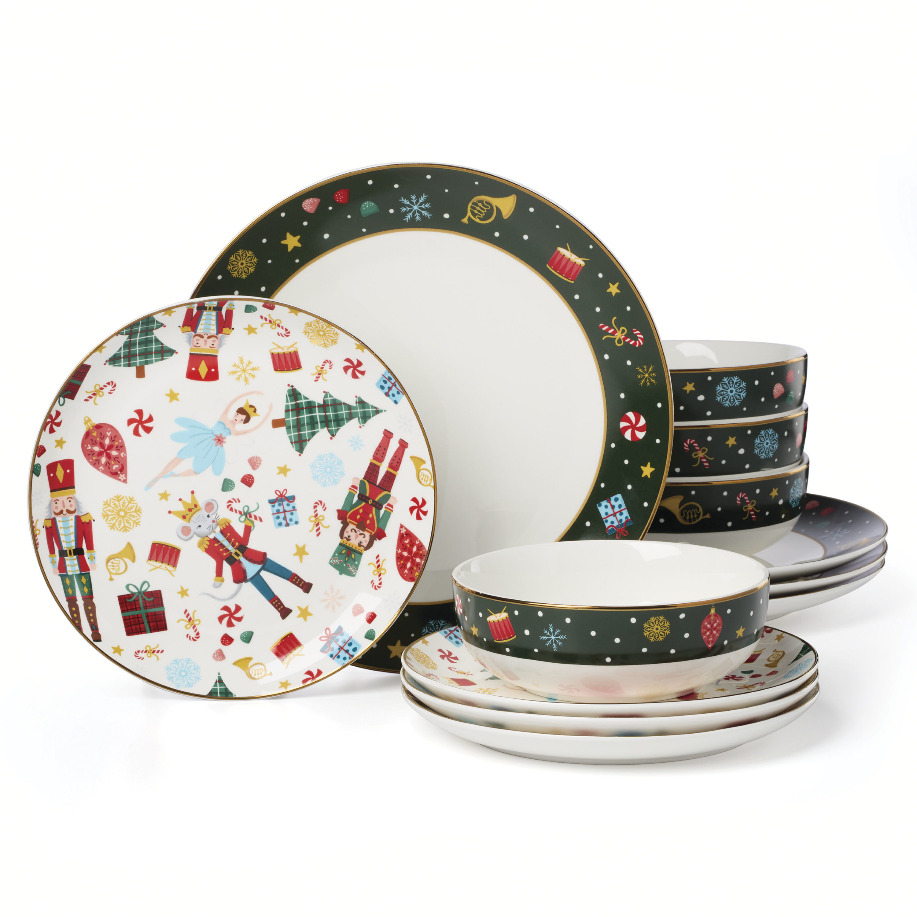 Lenox Nutcracker Ballet 12-Piece Dinnerware Set & Reviews | Wayfair