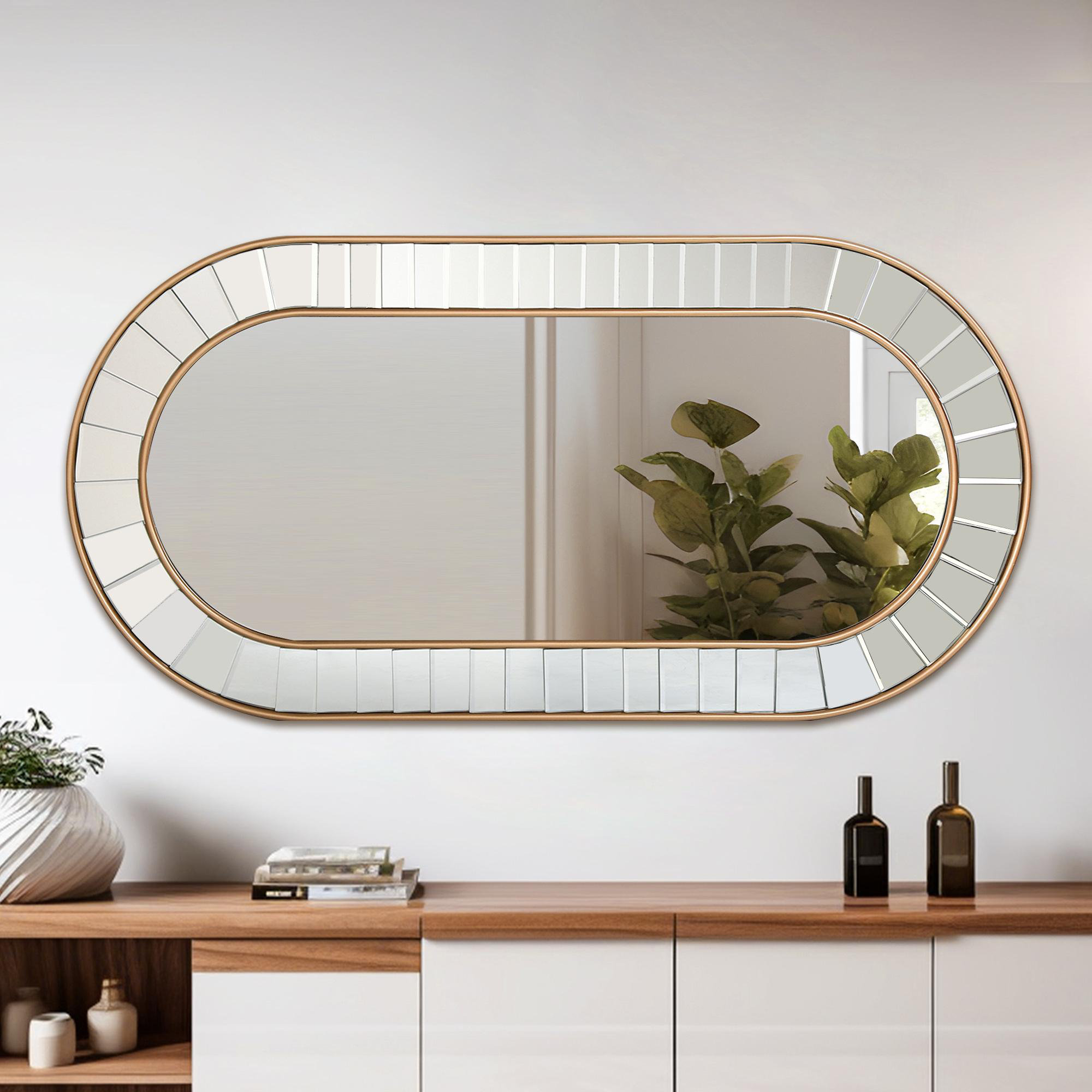 Everly Quinn Pula Metal Oval Wall Mirror | Wayfair