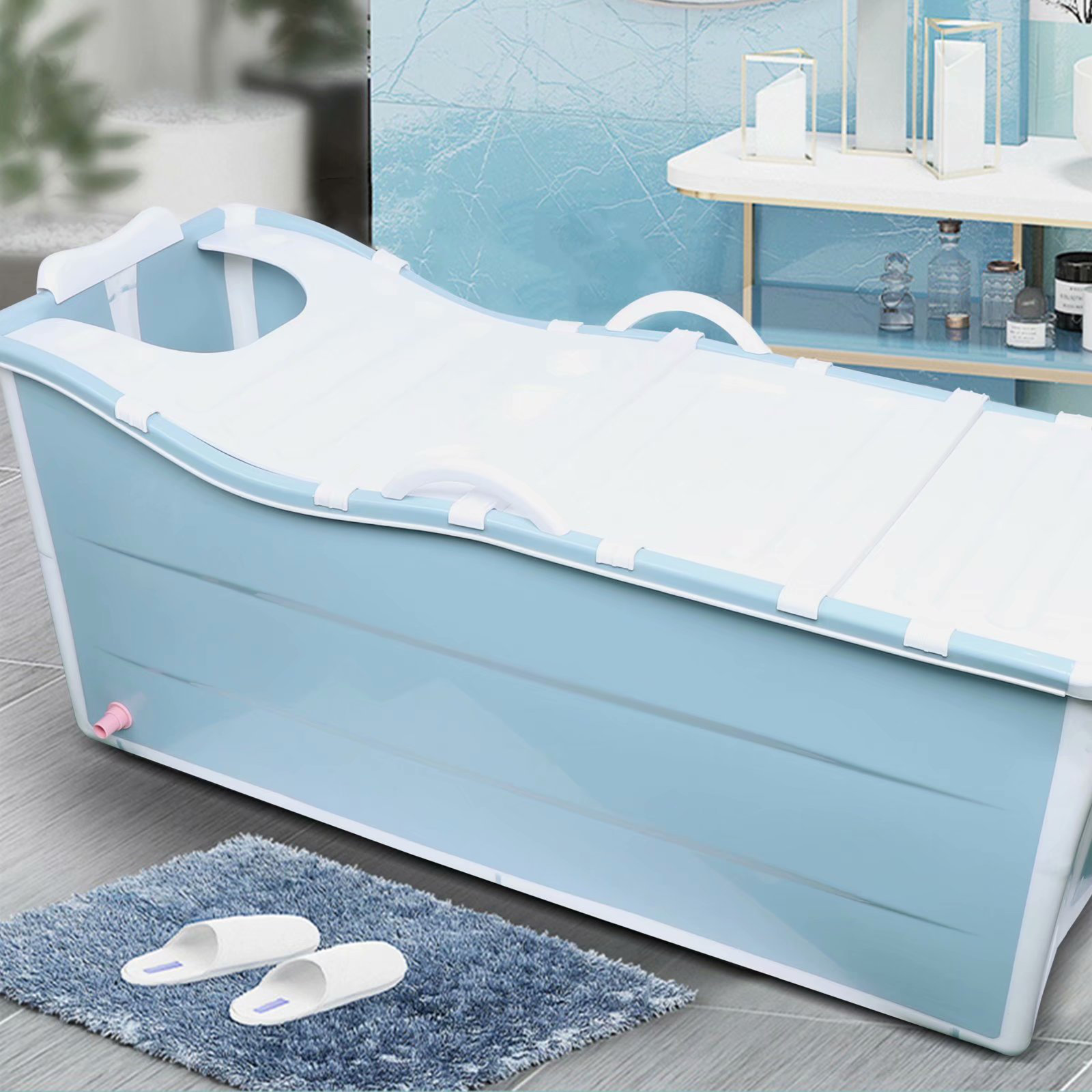 OUKANING Portable Bathtub with Lid & Reviews - Wayfair Canada