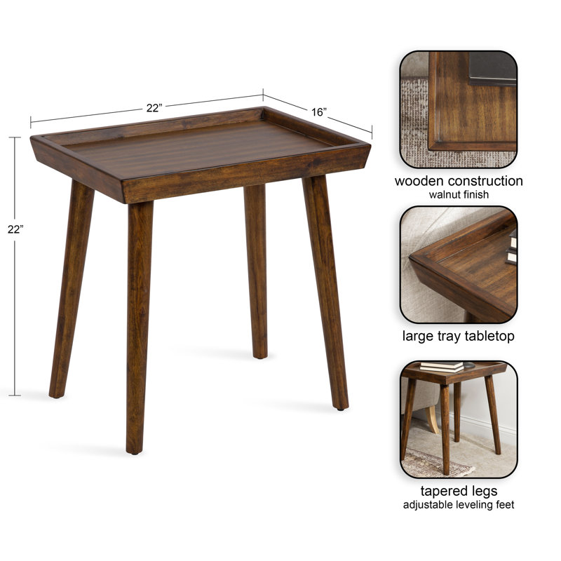 The Twillery Co.® Tyne Wooden Rectangle Living Room Side Table ...