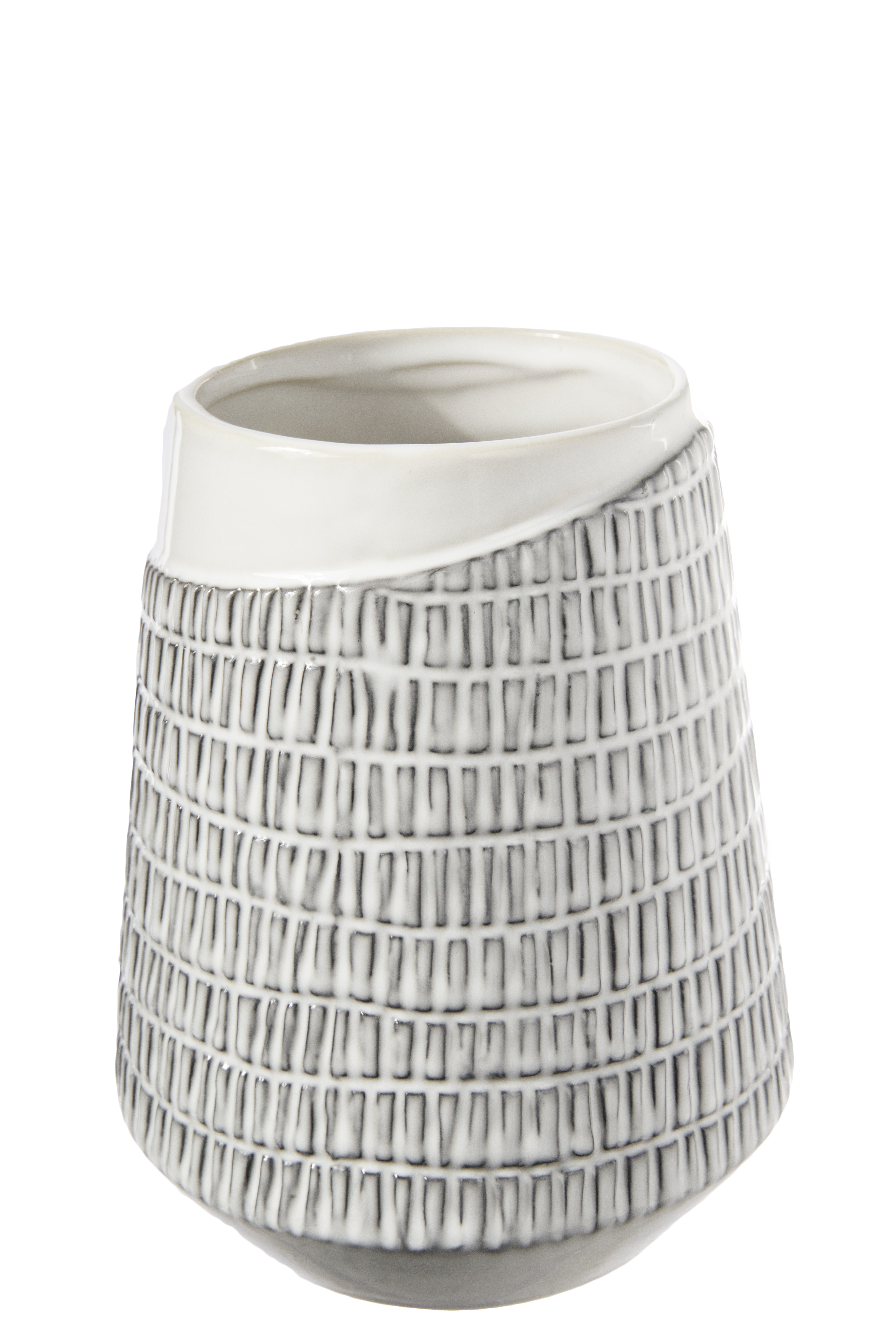 Union Rustic Wilbur Gray Ceramic Table Vase | Wayfair