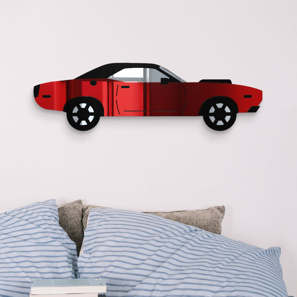Mason & Marbles Muscle Car Mirrored Wall Decor | Wayfair